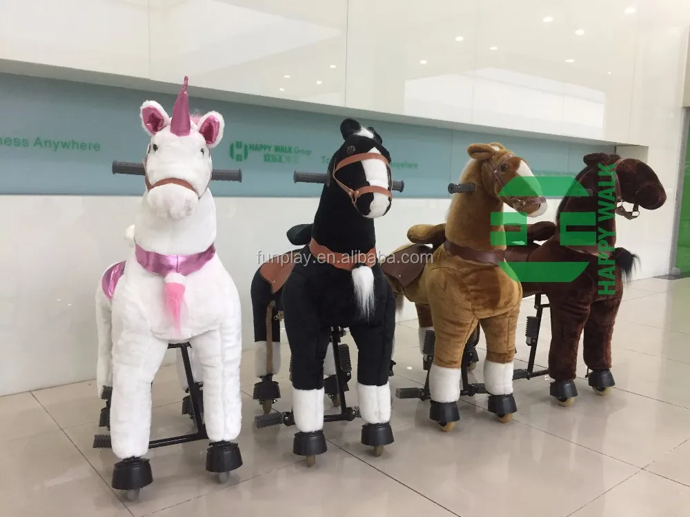Factory Wholesale Mechanical Walking Horse Ride On Pony Toys Kids ...