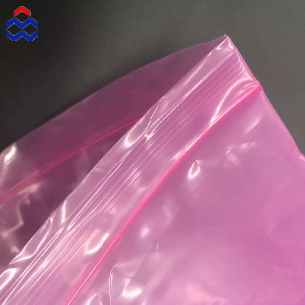 Customized Pink Pe Ziplock Bag/antistatic Esd Shielding Bag - Buy Poly ...