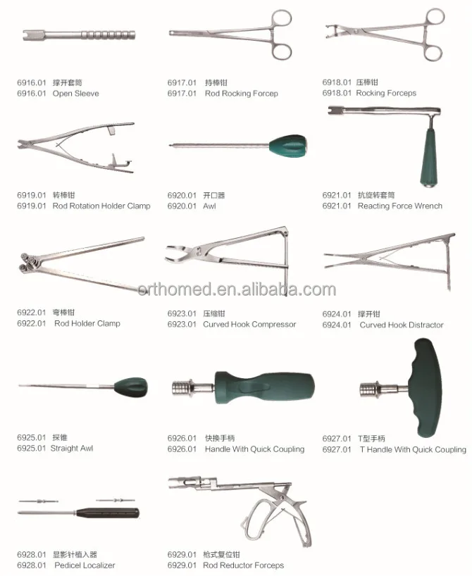 Orthopedic Instrument Spinal System Hospital Equipments Surgical ...