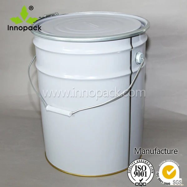 20l Metal Pail,Steel Tin Bucket With Lever Ring Lock For Print Ink ...