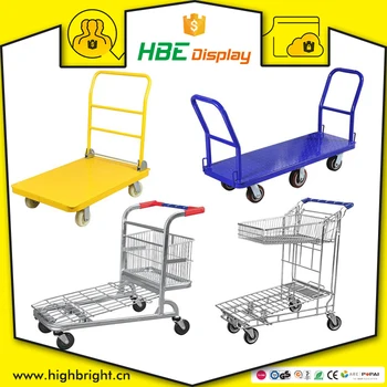 500kg Heavy Duty Industrial Warehouse Logistics Picking Hand Push Cart ...