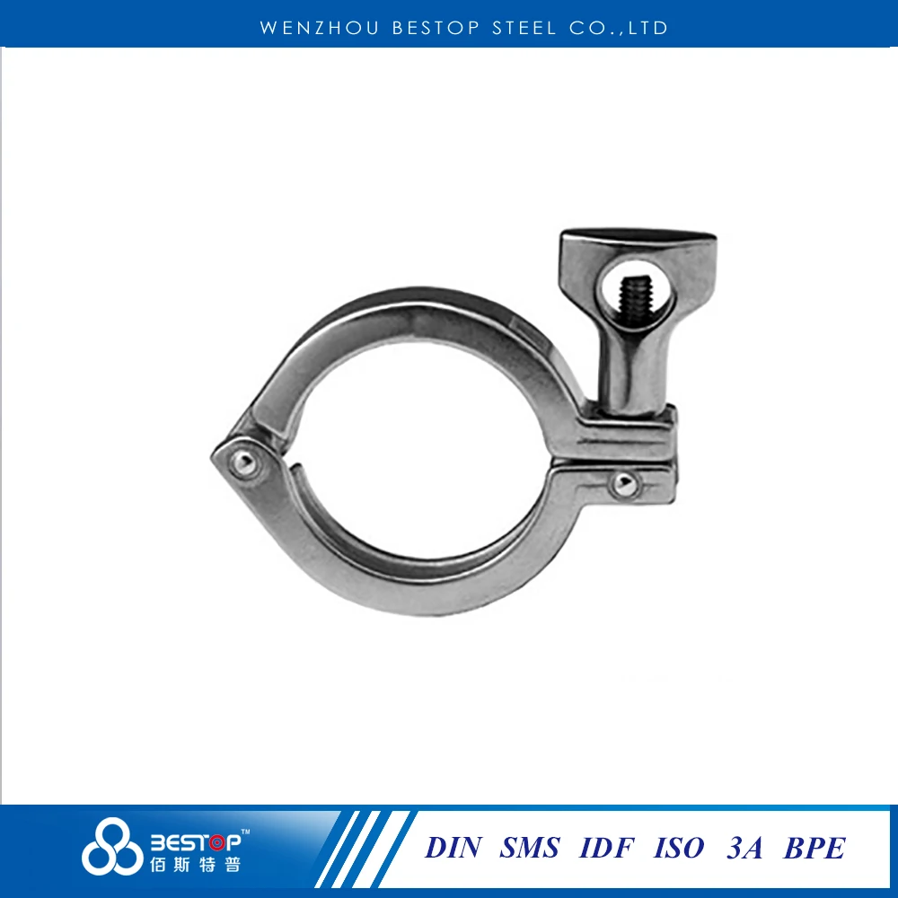 Sanitary Stainless Steel Heavy Duty Clamp Pipe Fitting 3A / DIN / ISO ...