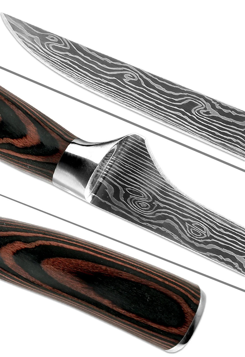 6 Inch Boning Fillet Knife Best Steel Kitchen Butchers Chef Bone Knife ...