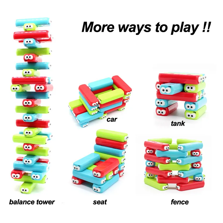 2018 Big Eye Block Stacking Game Toy - Educational Fun
