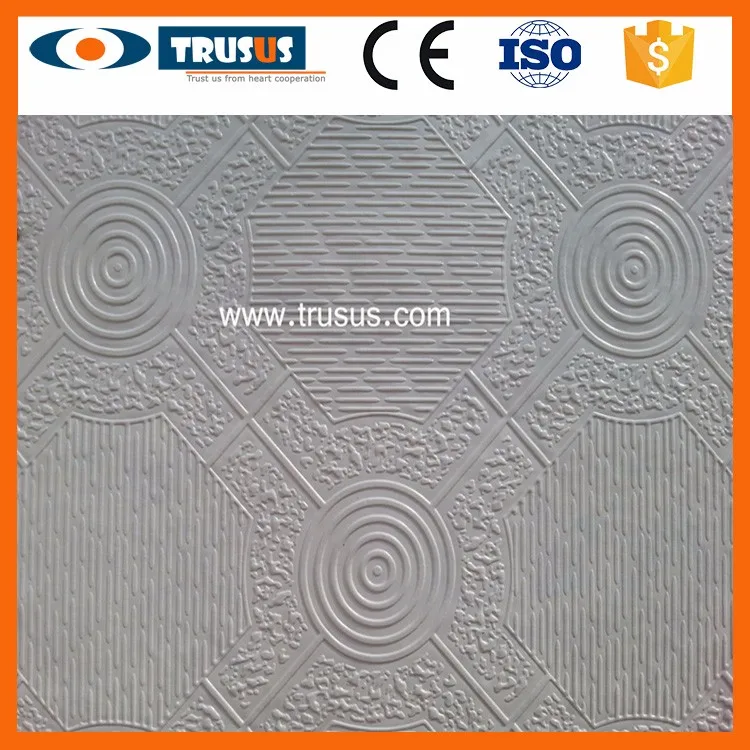 Drywall Absorption Glass Fiber Reinforced Gypsum Board Ceiling Tiles