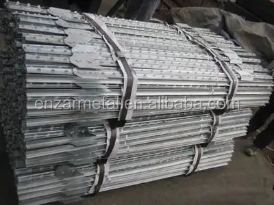 1.33lbs Metal T Bar Fence Post - Buy 1.25lb Per Foot Studded Steel T ...