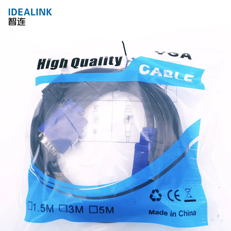 Free Sample Male To Male 3.5mm Rgb Cable Vga Cable 15 Meters Without ...