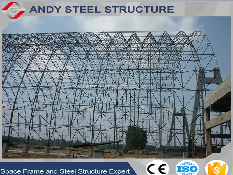 Prefabricated Steel Frame Building - Barrel Vaults Space Frame Coal ...