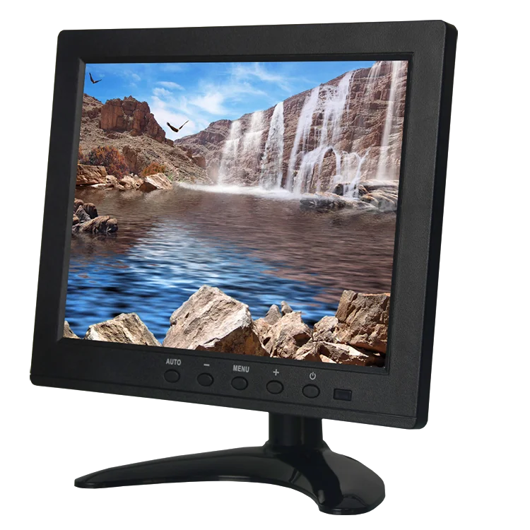 Mini Cctv Monitor 8 Inch Tft Led Bnc Monitor With Dc 12v Power Supply ...