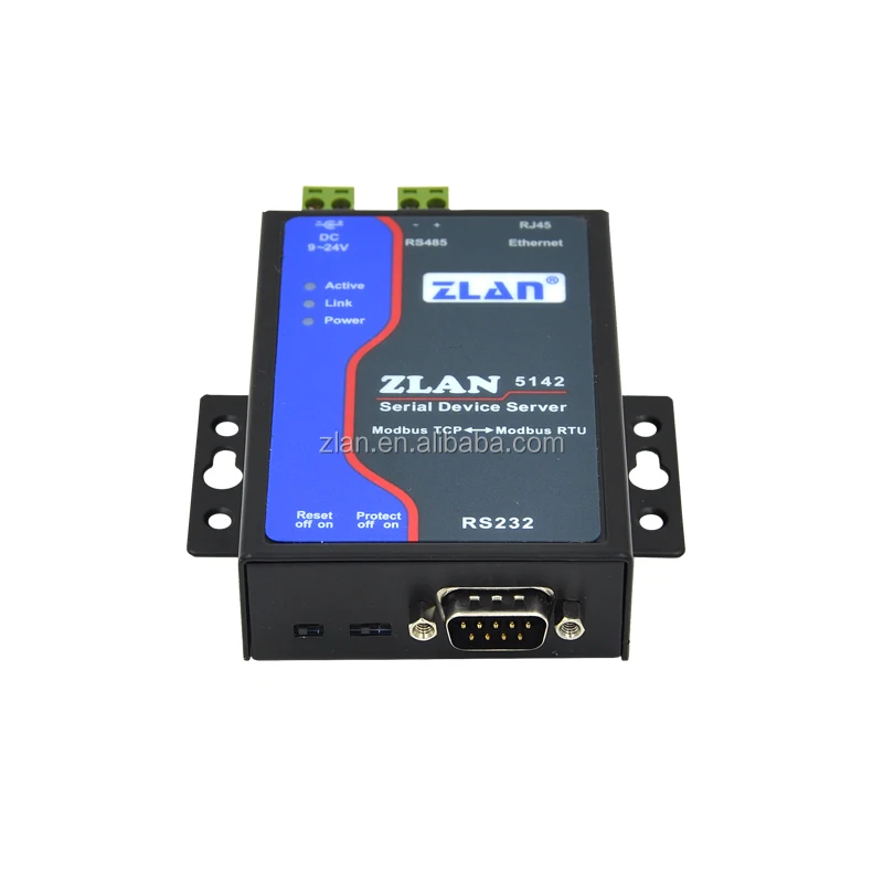 Zlan5142 Rs232 Rs485 To Ethernet Converter Iot Modbus Rtu To Tcp ...