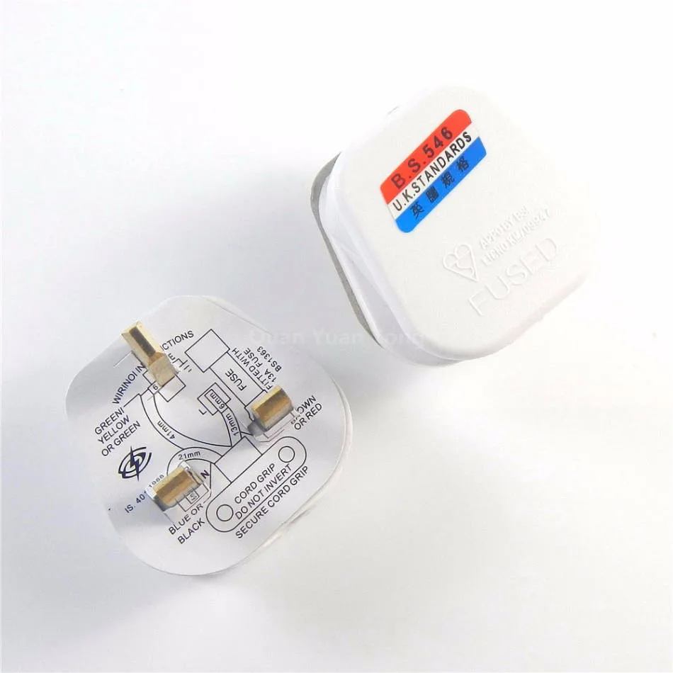 Bs-323n Uk Hong Kong 13a 250v Wire Power Plug With Fuse - Buy 13a 250v ...