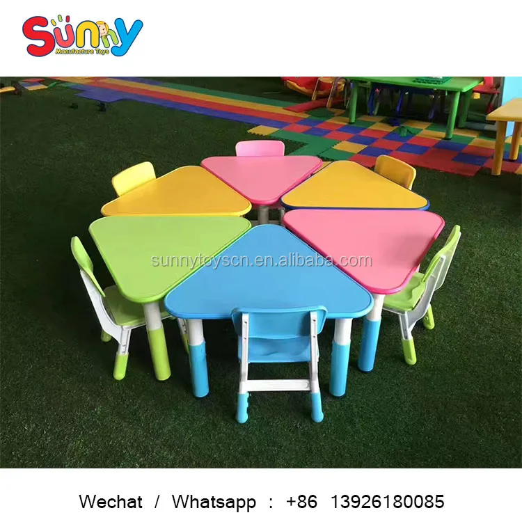 Circle Shape Kindergarten Study Table Kindergarten - Buy Table ...