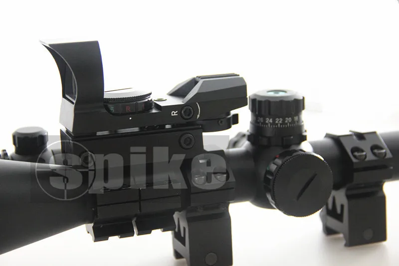 Spike 6-24x50 AOL with Red Dot and Red Laser Combo Scope