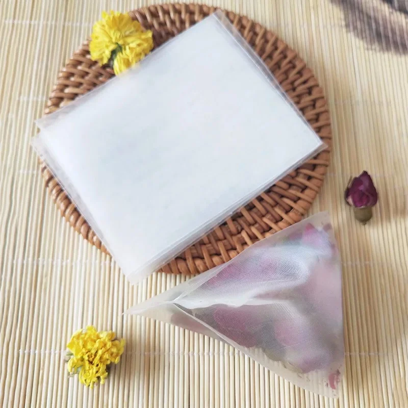 Customizable Pyramid Nylon Tea Bags with String & Label Printing