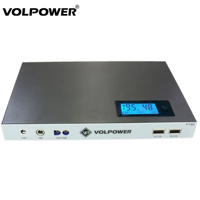 Volpower P180 Solar 50000mAh Power Bank for Laptop - Dual USB & DC ...