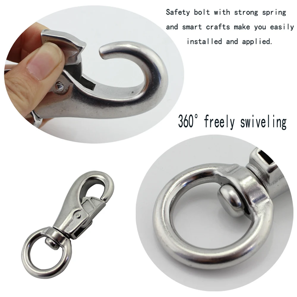 Heavy Duty Safety Eye Bolted Bull Swivel Spring Snap Hook - Buy ...
