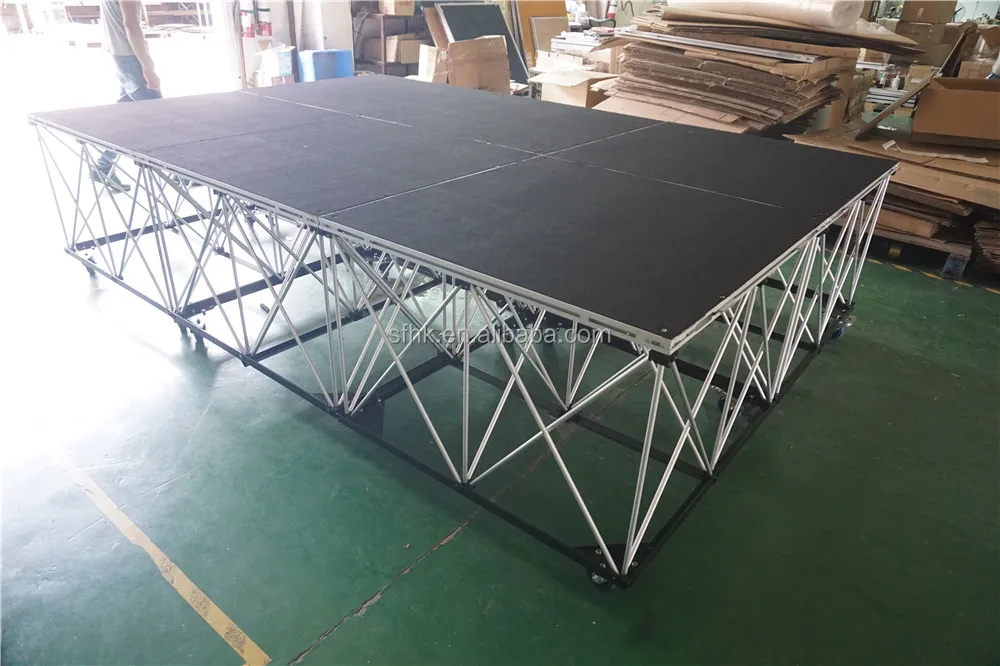 12'x8' Portable Stage System with Wheels - RK Stage
