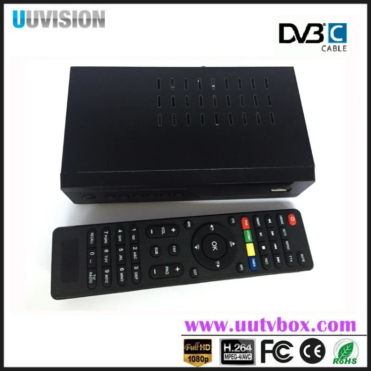 Uuvision for India & Pakistan OEM HD Uuvision Dvb c Set Top Box UC1688 ...