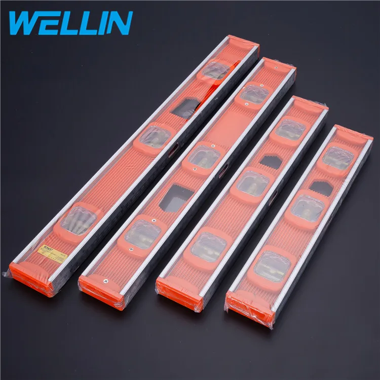 Different Types Three Vial Aluminium Small Spirit Level with Hanging Hook