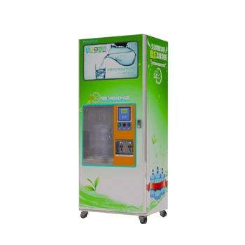 Bottled Water Vending Machine Operated By Coin & Note / Alkaline Water ...