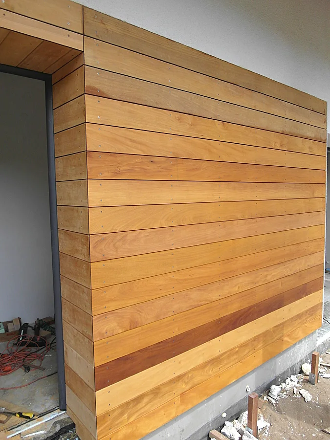 Golden Garapa Hardwood Cladding & Siding for Villa Projects