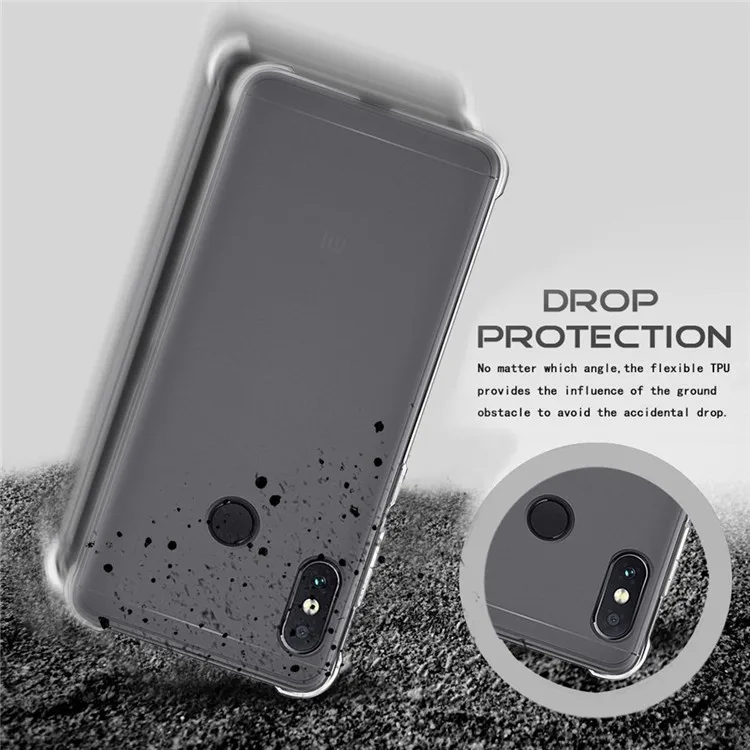 Flexible Transparent Back Cover For Xiaomi Redmi Note 6 Pro 2018 ...