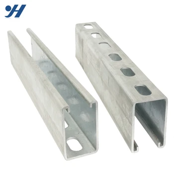Hdg And Galvanized Steel Unistrut Channel/c Channel Steel Rail 41x41 ...