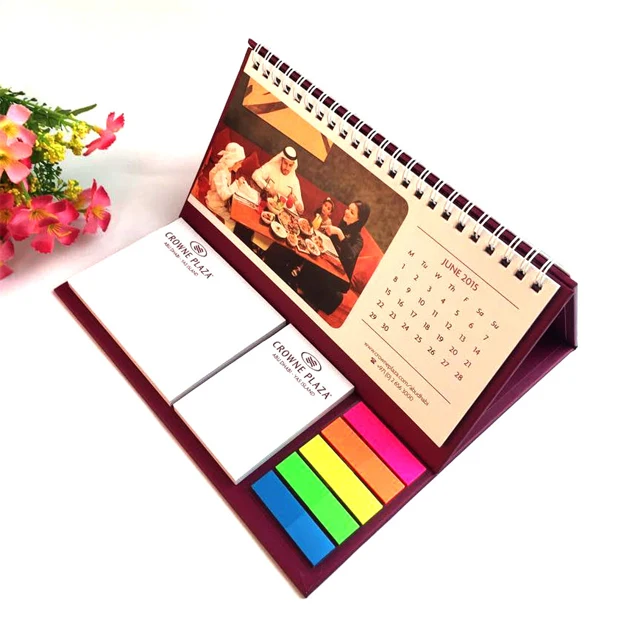 Kaii Creative Desktop Table Calendar With Printed Notepad Sticky Memo ...