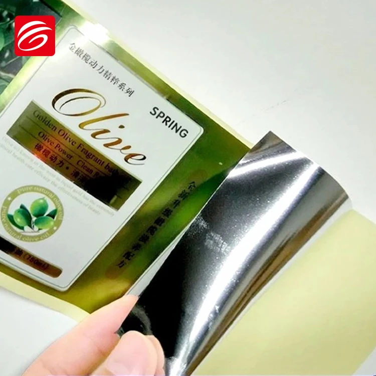 Custom Printed Aluminium Foil Sticker - Buy Aluminium Foil Sticker ...