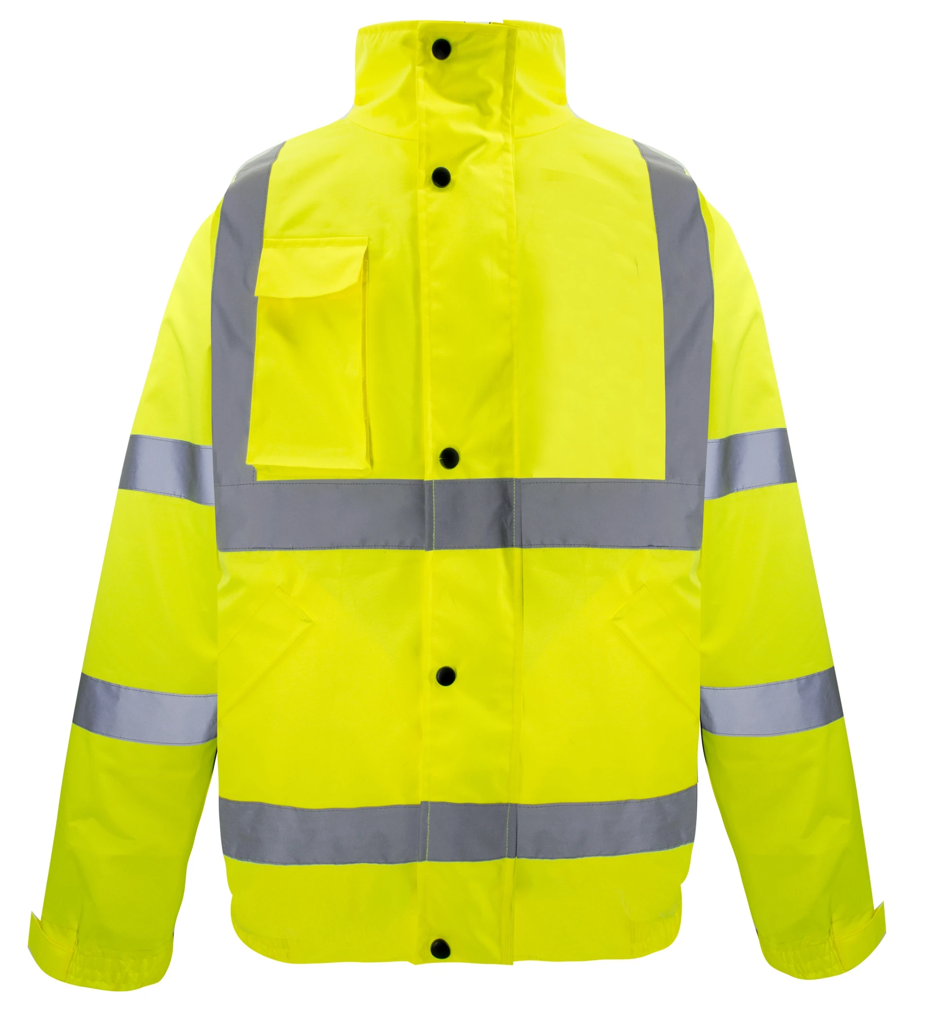 Zuja Fluorescent Yellow Jacket Reflective Bomber Jacket Reflective ...