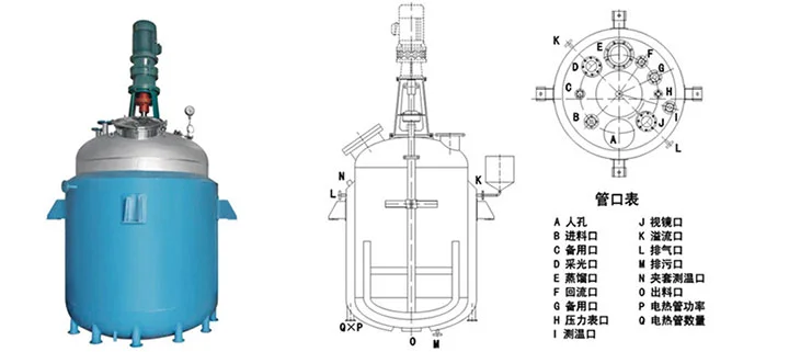 1000l Stirred Tank Reactor/double Jacket Reactor Tank/heated Reactor ...