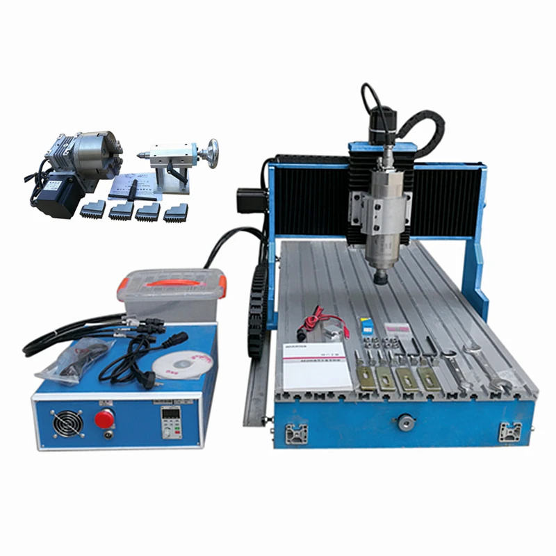 Cnc 3040 L 4axis 3axis 1.5kw Metal Engraving Machine With Liner Guide ...