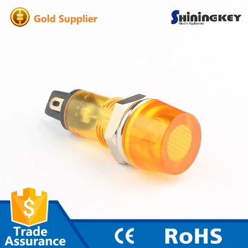 7mm 12v 24v 110v 220v 415v Yellow Led Indicator Pilot Light Lamp - Buy ...
