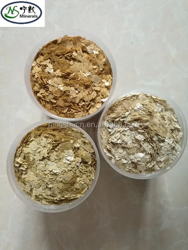 Pure Metallic GOLD Color Flake Mica Rock Chips for Epoxy Flooring