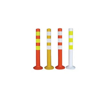 Safety Flexible Delineator Traffic Column Barrier Posts Plastic Bollard ...