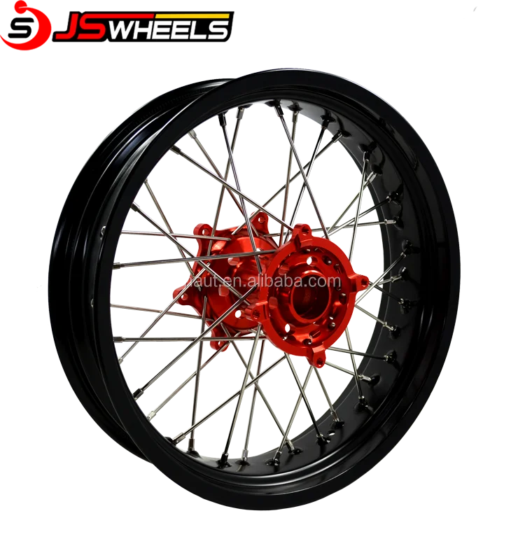 17" to 21" 36 Spoke Enduro Supermoto Alloy Motorcycle Wheel Rims in ...