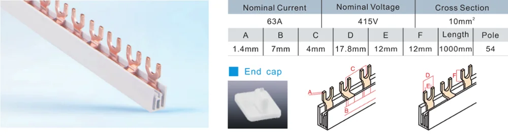 2P Fork Type Bus Bar Terminals - Reliable Electrical Solutions