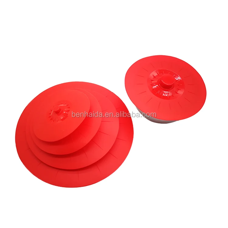 Flexible Pot Covers 5 Pcs Suction Silicone Pot Lid For Bowls Bhd ...