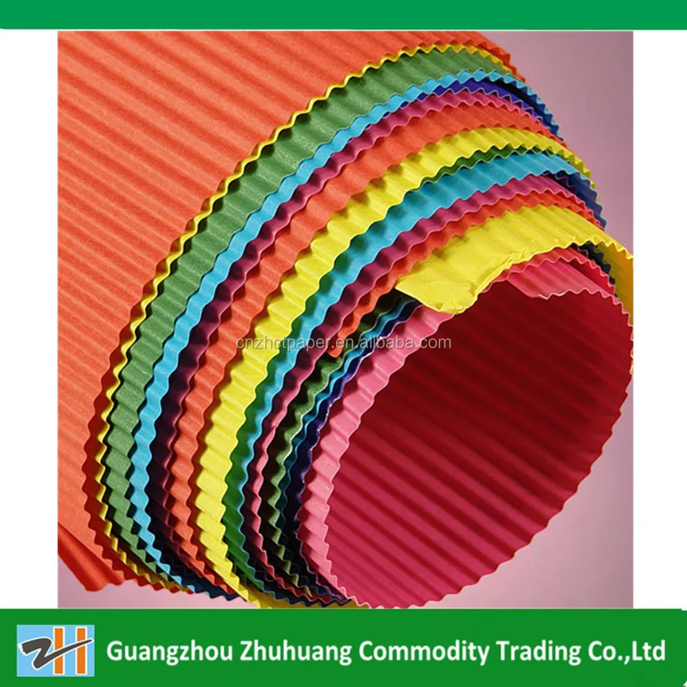 2015 Craft Colorful Embossed Corrugated Flute Paper,Diy Corrugated Art ...