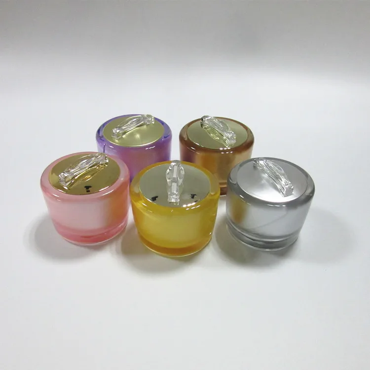 Red Color Cosmetic Cream Container 50ml 30ml 2oz Acrylic Jar Plastic ...