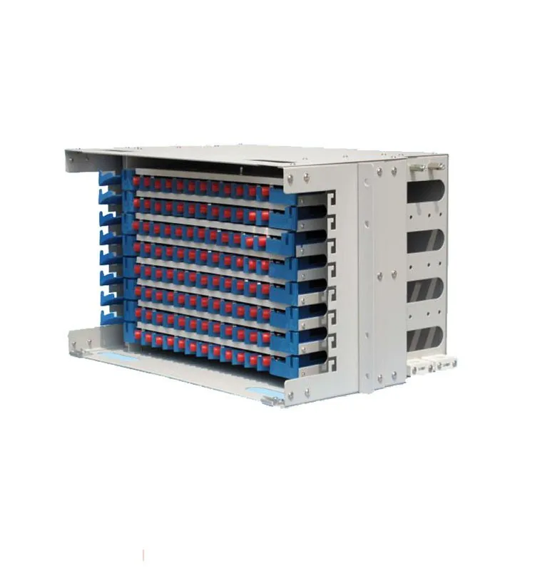 Ftth 19 Inch 72 96 144 Port Fiber Optic Odf Patch Panel With Fc Pc ...