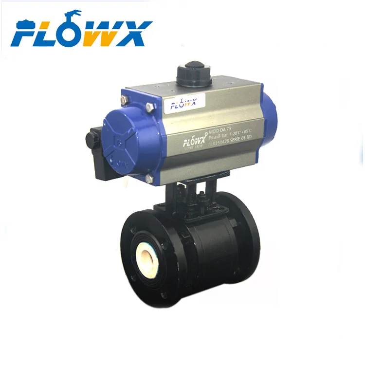 High Temperature Corrosion Resistant Wcb Body Flanged Pneumatic Ceramic ...