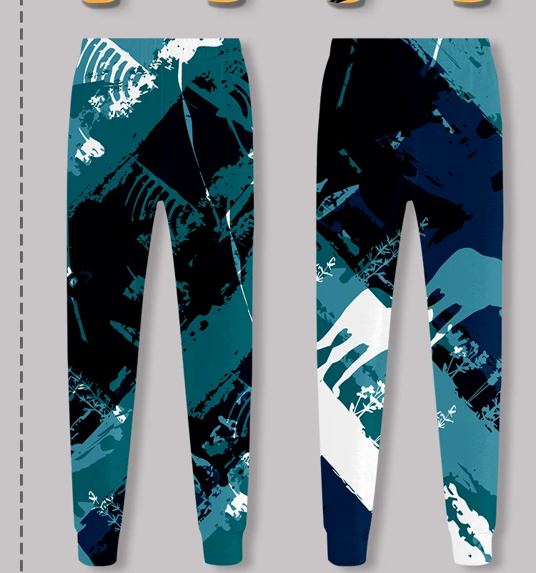 All Over Sublimation Printing Sweat Pants Mens Free Design Apparel Long ...