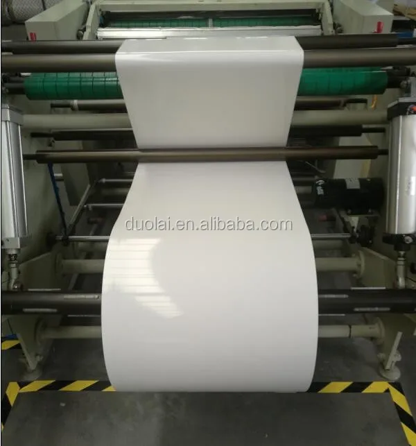 Self Adhesive Cast Coated Sticker Paper With Back Slit Waterbase ...