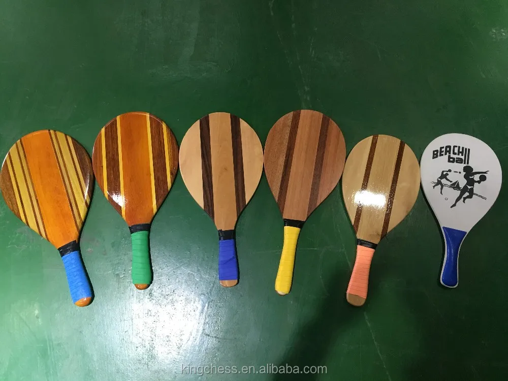 Adult Toy Wood Beach Tennis Racket Wholesale Frescobol - Buy Racket ...