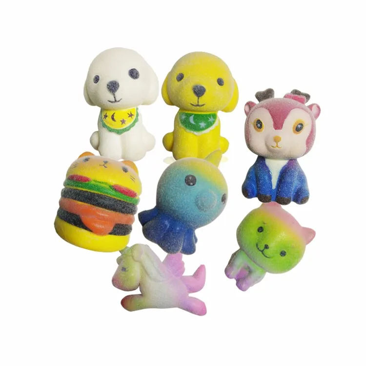 Mskwee Flocking Toys Promotional Animal Style Squishy Toys Soft Slow ...
