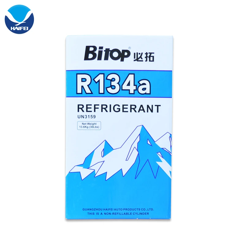 Gas refrigerante R134a para las plantas de energía 13,6 kg cilindro ...