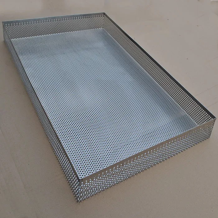 Heavy Duty Heat Resistant Tray - Stainless Steel Perforated Pan