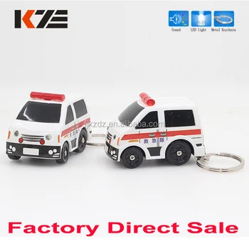 Car Shaped Ambulance Keychain With Sound Led Light - Buy Sound ...