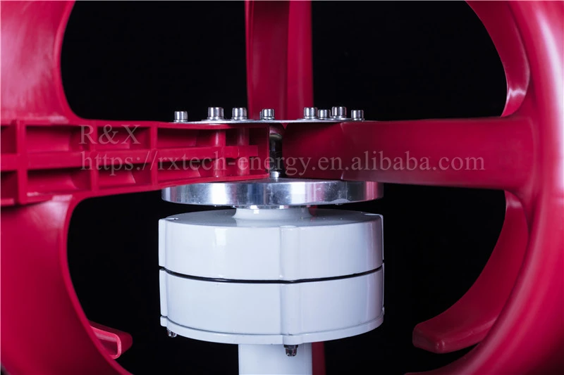 Double Blades Dc 300w Vertical Wind Turbine Generator 12v 24v Red White ...